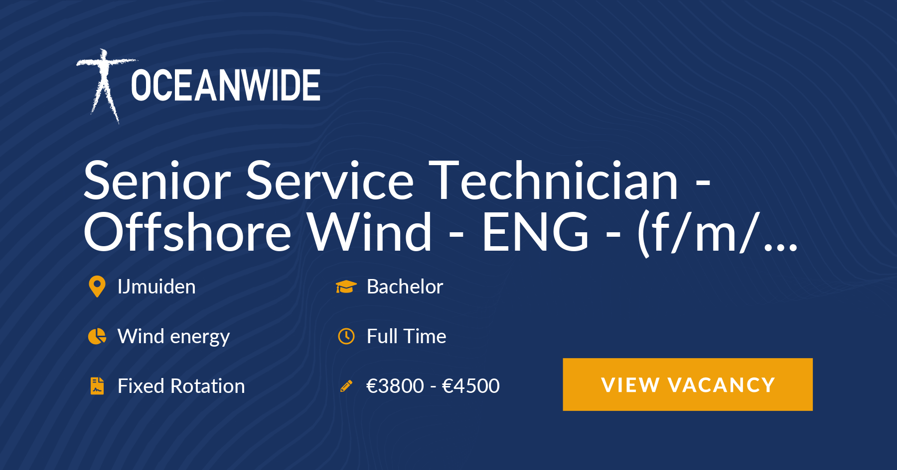 Senior Service Technician - Offshore Wind - ENG - (f/m/d), Wind energy ...