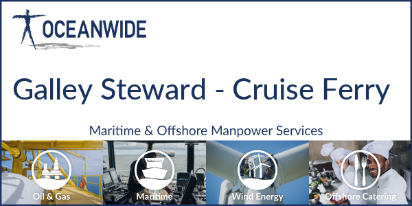 Galley Steward - Cruise Ferry, Eemshaven - maritime vacancy ~ Oceanwide